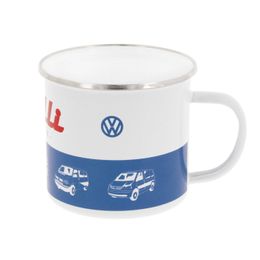 VW Collection by BRISA Tasse Volkswagen Große Emaille Kaffee-Tee-Tasse-Becher-Haferl