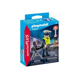 Playmobil® Spielbausteine 70304 Polizist mit Radarfalle und Polizeikelle