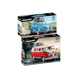 Playmobil® Spielbausteine 70176 70177 Volkswagen 2er Set VW T1 Camping Bus + VW Käfer