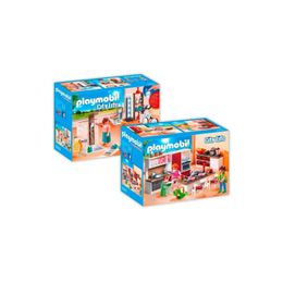 Playmobil® Spielbausteine 9268 9269 City Life 2er Set Badezimmer + Familienküche