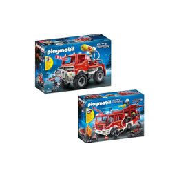 Playmobil® Spielbausteine 9464 9466 City Action 2er Set Rüstfahrzeug + Truck