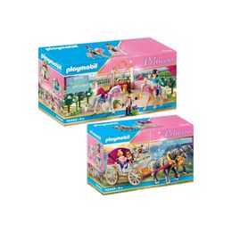 Playmobil® Spielbausteine 70449 70450 Princess 2er Set Romantische Pferdekutsche +