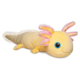Uni-Toys Kuscheltier Plüsch-Kissen Axolotl gelb