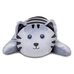 Uni-Toys Kuscheltier Plüsch-Kissen Katze grau