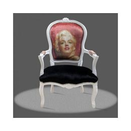Casa Padrino Besucherstuhl Barock Salon Stuhl Marilyn Monroe