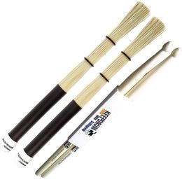 Promark Sticks Rods PMBRM1 Medium Broomsticks + Drumsticks