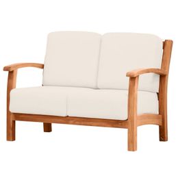 Kai Wiechmann Gartenbank Massives Premium Teak Lounge Sofa 2-Sitzer als exklusives Gartensofa