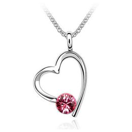 BUNGSA Ketten-Set Kette Open Heart Silber aus Messing Damen (1-tlg)