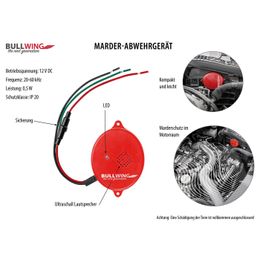 Bullwing Ultraschall-Tierabwehr Marder-Abwehrgerät