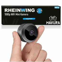 MAVURA RHEINWING 1080p magnetische WiFi Mini Kamera Full HD Überwachungskamera (Rheinwing