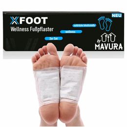 MAVURA Fußbetteinlage XFOOT Fußpflaster Fusspflaster Wellness Fußpflege Vital (20-tlg)