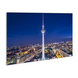 Wallario Handtuchhalter Fernsehturm Berlin bei Nacht