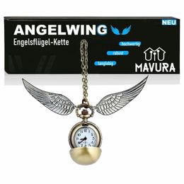 MAVURA Kette mit Anhänger ANGELWING Engels Flügel Kette mit Uhr Anhänger