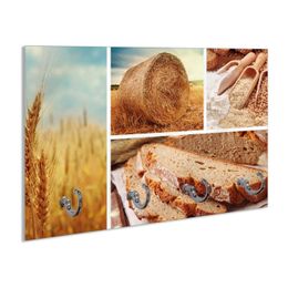 Wallario Handtuchhalter Weizen und Mehl Vom Korn zum Brot