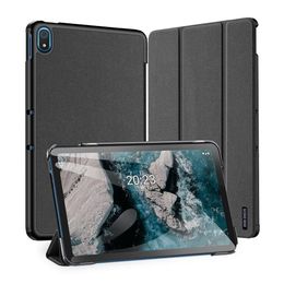 Dux Ducis Tablet-Hülle Hartschale mit Smart Sleep und integrierter Standfunktion Etui Schutz Hülle Tasche Cover kompatibel mit Nokia T20 schwarz