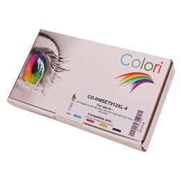 Colori Tintenpatrone (Kompatibles Set 4x Druckerpatrone für HP 912XL OfficeJet Pro 8010
