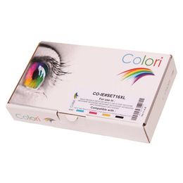 Colori Tintenpatrone (Kompatibles Set 4x Druckerpatrone für Epson 16XL WF2010W WF2510WF