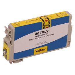 ABC Tintenpatrone (Kompatible Druckerpatrone für Epson 407 Gelb Workforce Pro