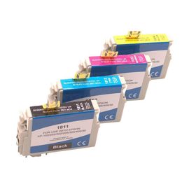 ABC Tintenpatrone (set 4x kompatibel für Epson 18XL XP102 XP202 XP205 XP212 XP215 XP225 X
