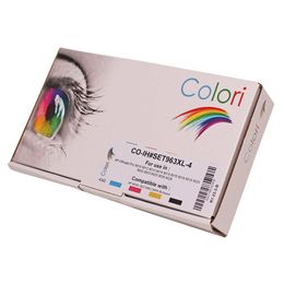 Colori Tintenpatrone (Kompatibles Set 4x Druckerpatrone für HP 963XL OfficeJet Pro 9010