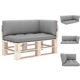 vidaXL Polsterauflage Palettensofa-Auflagen 3 Stk Grau