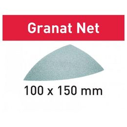FESTOOL Schleifpapier Netzschleifmittel STF DELTA P100 GR NET/50 Granat Net 50 Stück