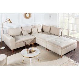 Riess Ambiente riess-ambiente Ecksofa SCANDINAVIA 250cm champagner beige