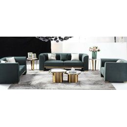 JVmoebel Wohnzimmer-Set, Sofagarnitur 321 Sitzer Set 2x Beistelltisch 2x Couchtisch Möbel