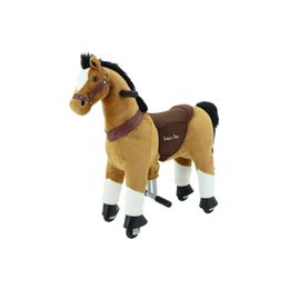 Sweety-Toys Reittier Sweety Toys 7356 Reittier Pferd BROWNIE auf Rollen für 3 bis 6 Jahre -RIDING ANIMAL