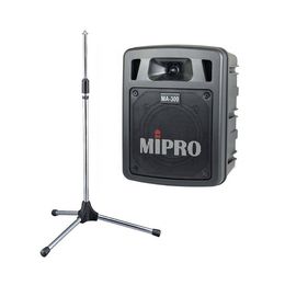 Mipro Audio MA-300 Mobiles Beschallungssystem mit Stativ Portable-Lautsprecher (Bluetooth