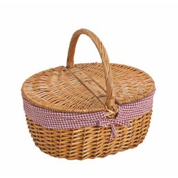 Spetebo Picknickkorb Picknickkorb aus Weide mit Deckel