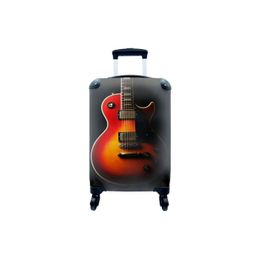MuchoWow Handgepäckkoffer Eine rot gefärbte E-Gitarre