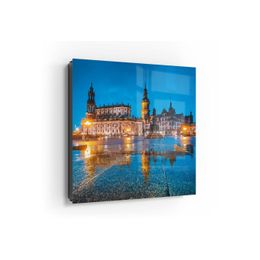 DEQORI Schlüsselkasten 'Altstadt Dresden am Abend'