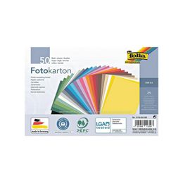 Folia Bastelkartonpapier, Fotokarton 25 Farben