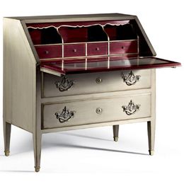 Casa Padrino Schreibtisch Casa Padrino Luxus Barock Sekretär Antik Beige / Gold / Bordeauxrot
