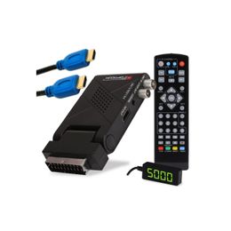 RED OPTICUM AX Lion 5 AIR DVB-T2 Receiver mit HDMI Kabel DVB-T2 HD Receiver (Aufnahmefunktion