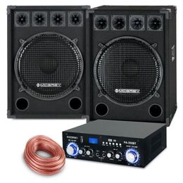 McGrey PA Komplettset DJ Anlage Party-Lautsprecher (Bluetooth