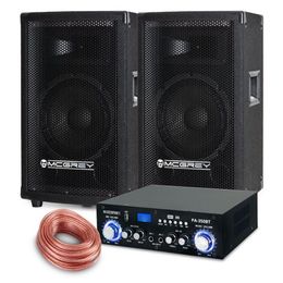 McGrey PA Komplettset DJ Anlage Party-Lautsprecher (Bluetooth