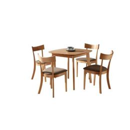JVmoebel Esszimmer-Set, Italienische Möbel Holz Tisch Polster Ess Zimmer 4x Stuhl Garnitur
