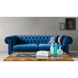 JVmoebel 3-Sitzer Chesterfield Design Luxus Polster Sofa Couch Sitz Garnitur Textil
