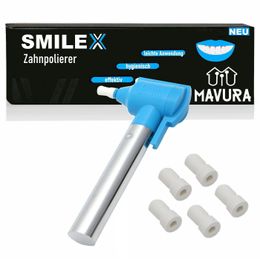 MAVURA Zahnpflege-Set SMILEX Zahnpolierer Zahnstein Poliermaschine Zahn Politur