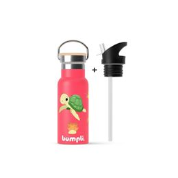 bumpli® Trinkflasche Kinder Trinkflasche 350ml Edelstahl