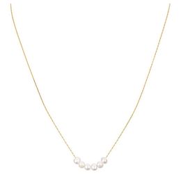 Célia von Barchewitz Perlenkette "PEARL PETITE" zarte Halskette kurz mit 6 Perlenanhängern