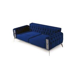 JVmoebel 3-Sitzer Designer 3-Sitzer Couch Modernes Chesterfield Sofa Polster Textilmöbel
