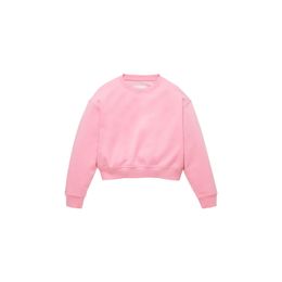 Tom Tailor Mädchen Cropped Sweatshirt, rosa, Uni, Gr. 152