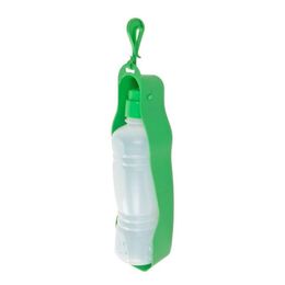 BURI Futternapf Reisetrinkflasche für Haustiere 400ml Wasserspender Trinknapf Trinkfla