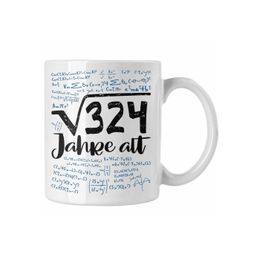 Trendation Tasse 18. Geburtstag Geschenk Tasse Quadratwurzel 324 18er Lustige Idee Math