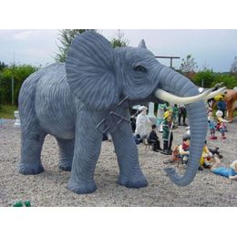 JVmoebel Skulptur Figur Garten Statue Skulptur Figuren Skulpturen Dekoration Elefant