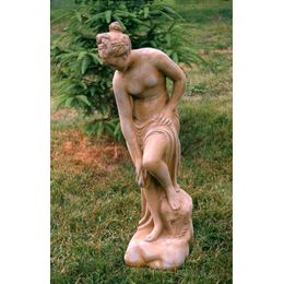 Casa Padrino Skulptur Jugendstil Skulptur Venus im Bad Antik Stil Grau 23 x H 67 cm Antikstil Erdfarben