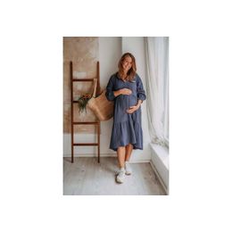 hutch&putch Maxikleid Musselin-Kleid "Isabelle" in One Size trendige Volants